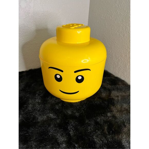 Lego | Toys | Lego Big Yellow Head Storage Container | Poshmark